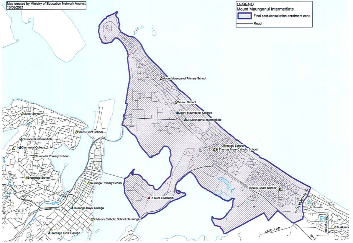 Enrolments 2025/26 - Mount Maunganui Intermediate